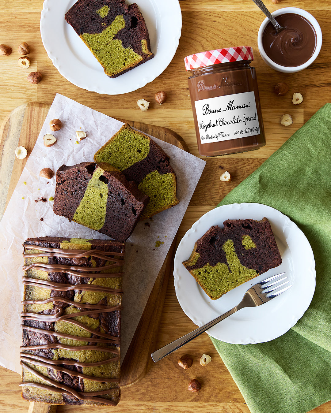 Hazelnut Chocolate Matcha Pound Cake Bonne Maman USA